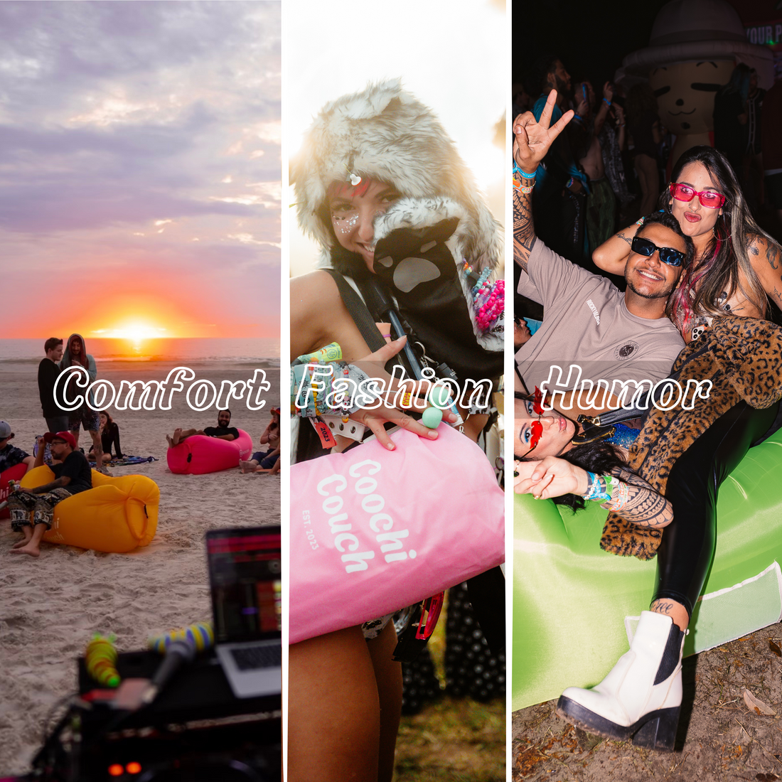 Coochi Couch | Ultimate Comfort for Music Festivals & Outdoor Events