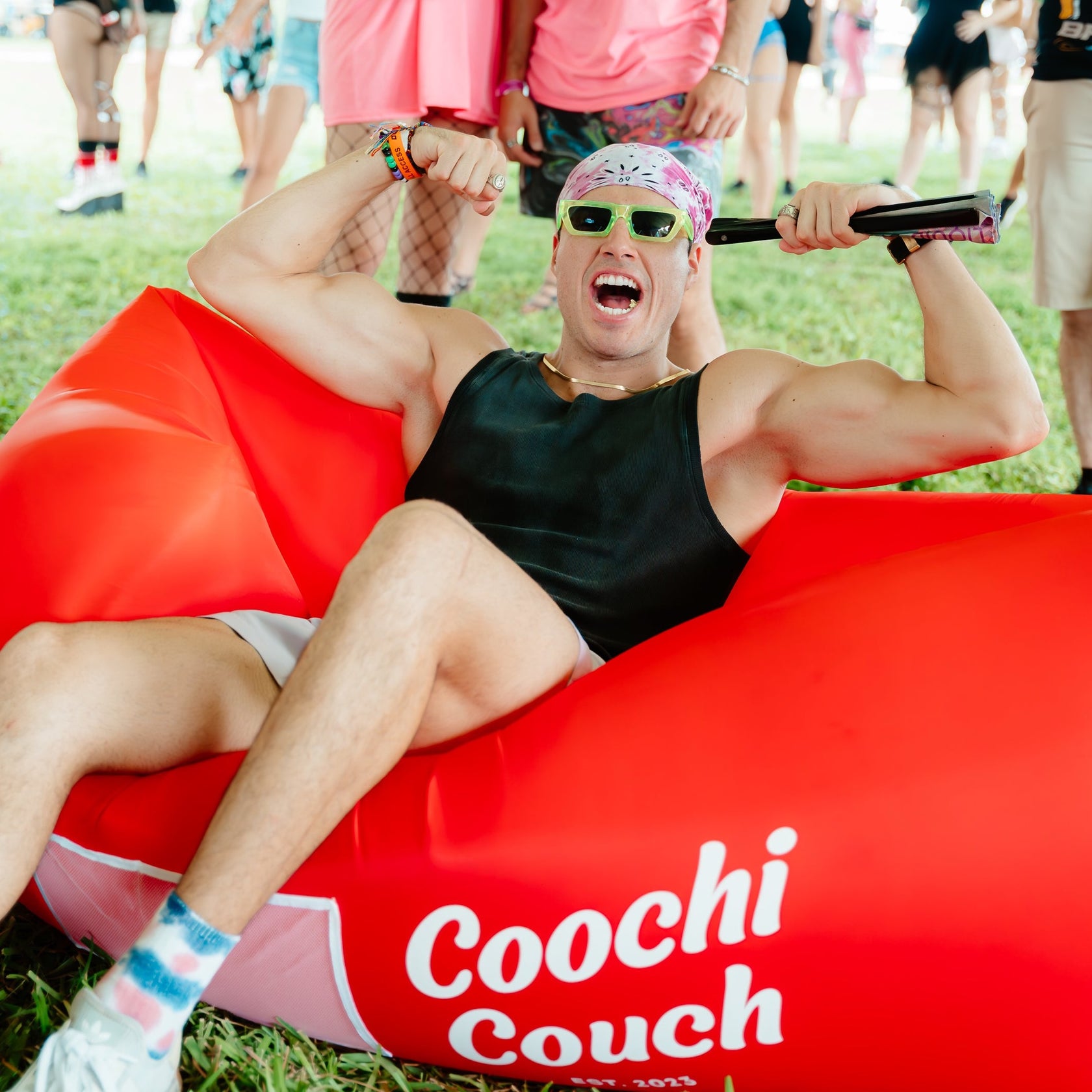 Coochi Couch | Ultimate Comfort for Music Festivals & Outdoor Events